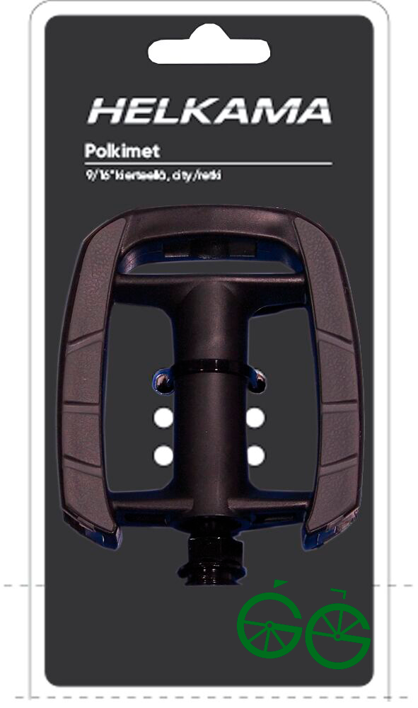 HELKAMA POLKIMET 9/16" CITY/RETKI – pitävät polkimet – Pyöräpalvelu Berggren